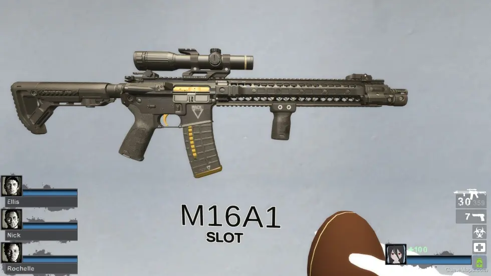 求生之路2 MOD推荐：COD MW22 M4战争迷雾替换M16A2，附带伤害射速脚本