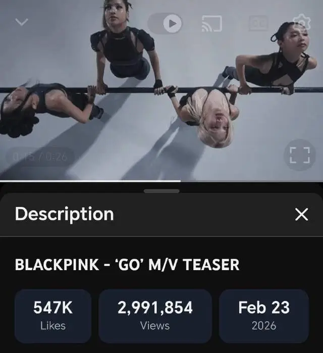 BLACKPINK《GO》MV发布：26万人在线，Lisa镜头分配引争议全解析