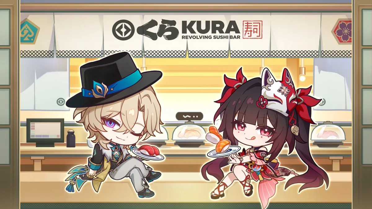崩坏星穹铁道xKura Sushi联动活动曝光，砂金与花火Q版周边即将来袭